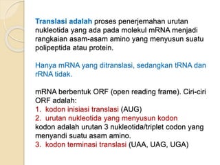 Transkripsi & Translasi | PPTX