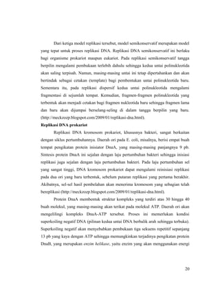 Transkripsi, translasi dan replikasi | DOC