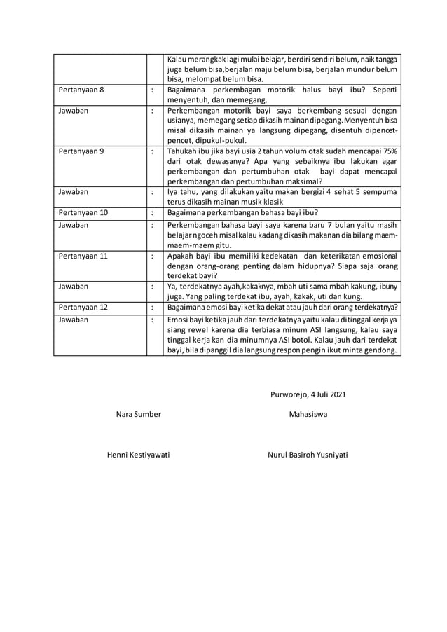 Transkrip wawancara oleh Nurul B.Y | DOCX