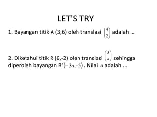 transformasi Translasi kelas IX (sembilan).ppt