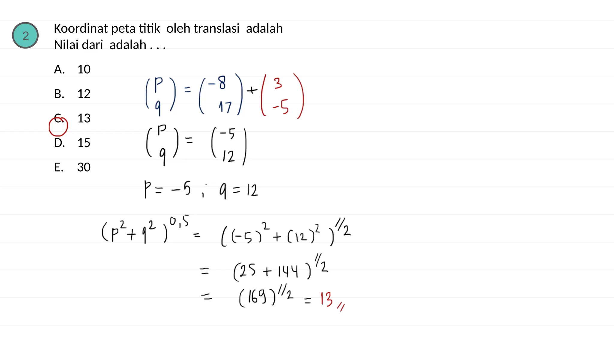 salah satu transformasi geometri yaitu translasi | PPTX