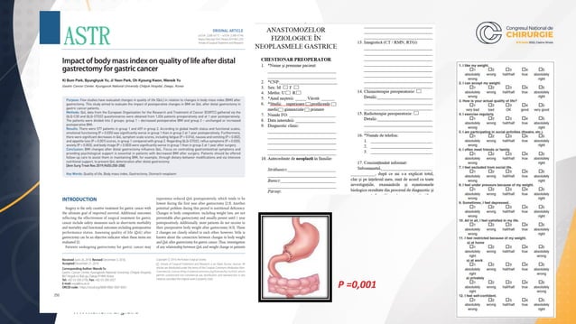 PHYSIOLOGIC VS NON-PHYSIOLOGICANASTOMOSIS AFTER SUBTOTAL GASTRECTOMIES ...