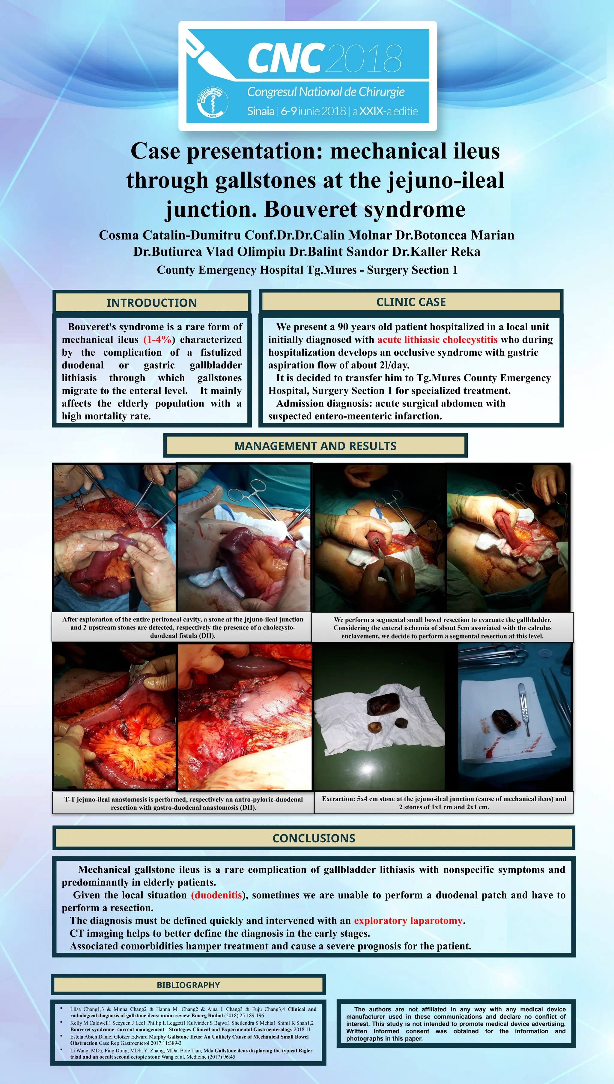 Case presentation: mechanical ileus through gallstones at the jejuno ...
