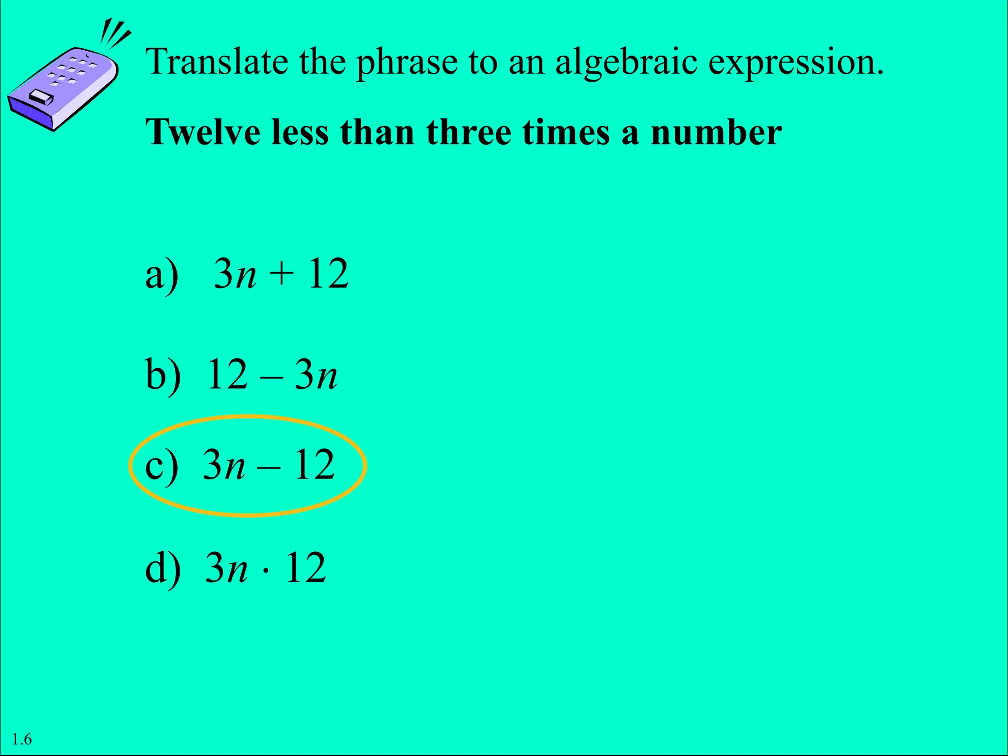 translating algebraic expression math 7.ppt