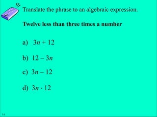 translating algebraic expression math 7.ppt