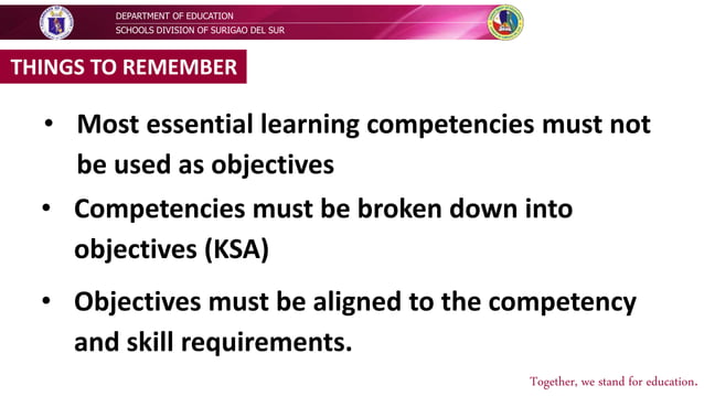 Translating competencies to objectives | PPTX