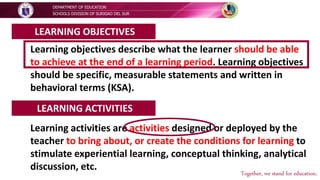 Translating competencies to objectives | PPTX