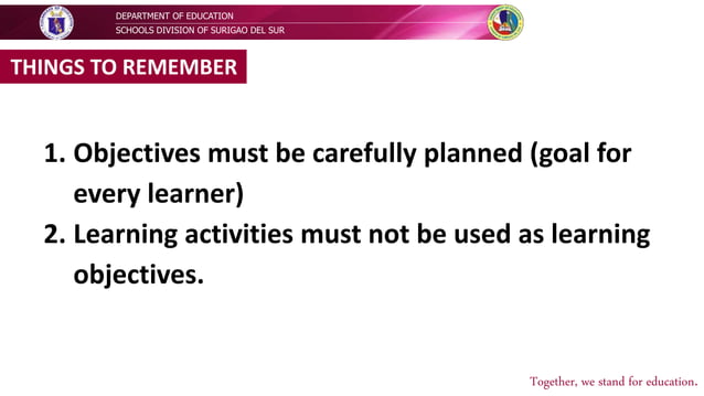 Translating competencies to objectives | PPTX