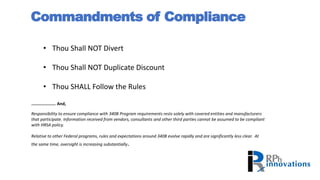 Translating compliance requirements into action items 340B | PDF