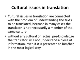 Translating culture specific terms | PPTX