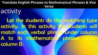 Translating English Phrase to Mathematical Phrase.pptx
