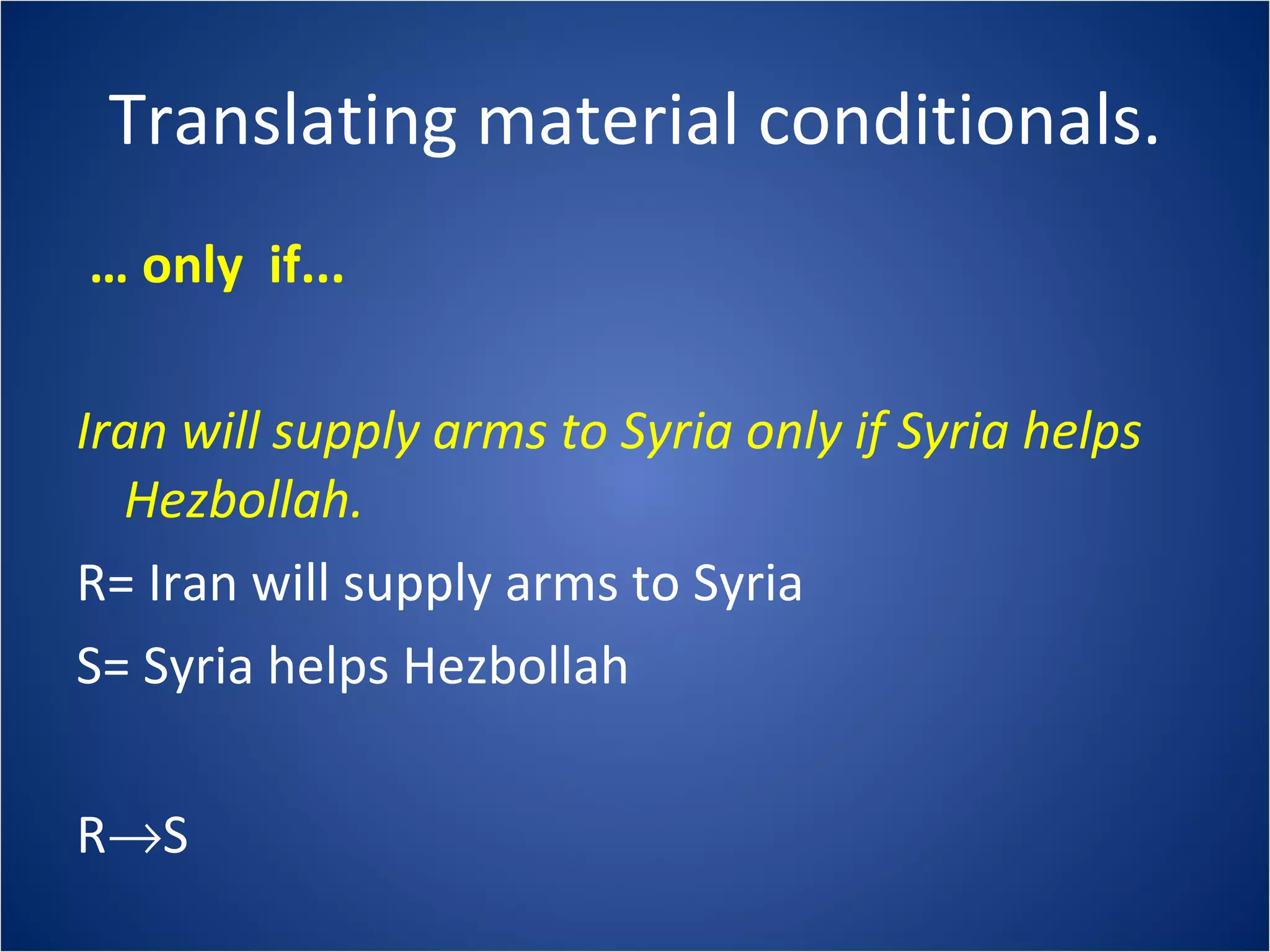 Translating English To Propositional Logic Ppt