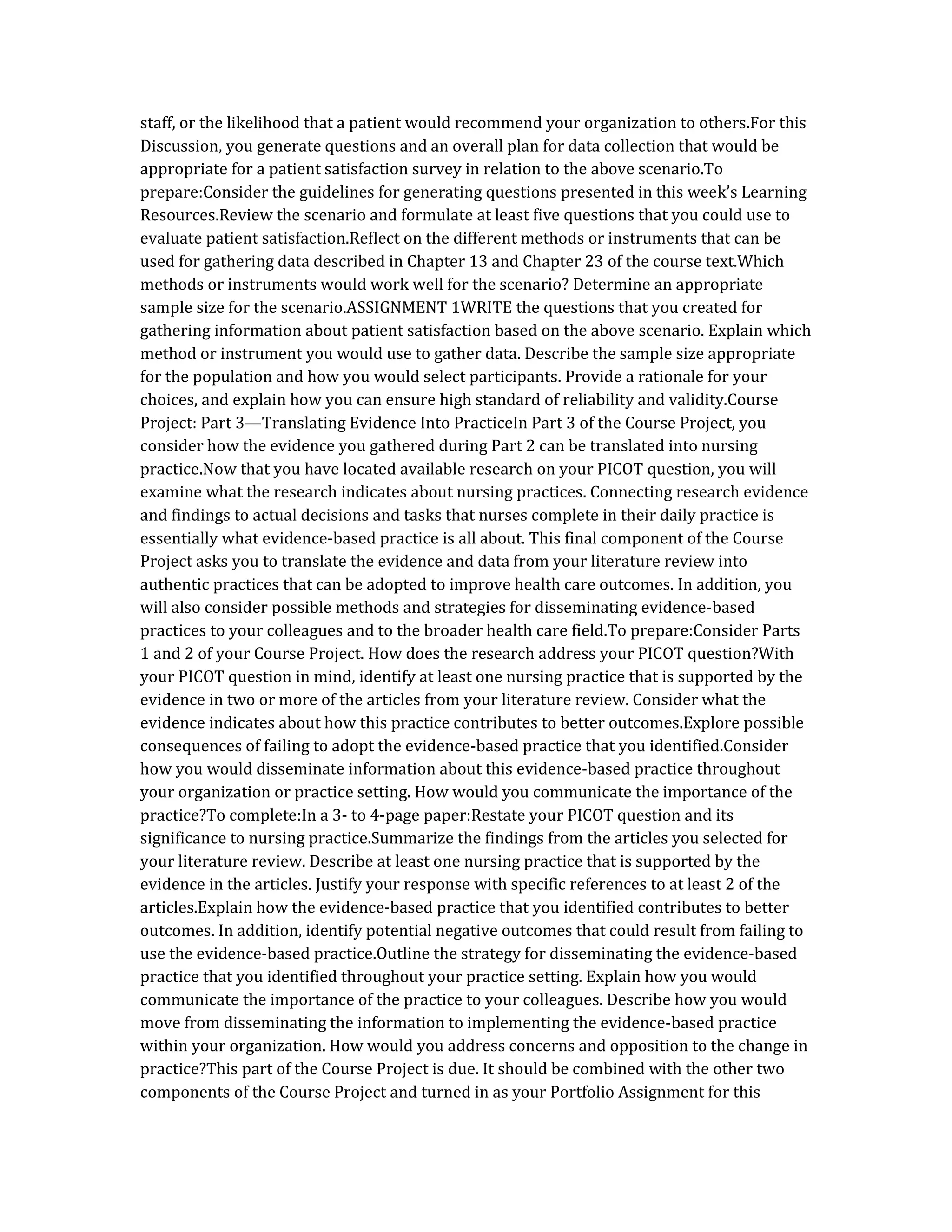 Translating Evidence into Practice Data Collection Assignment.pdf