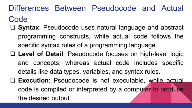 Translating Flowchart Algorithm To Pseudocode Format And Vice Versapptx Programming Languages