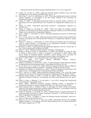TRANSLATING LEGAL SENTENCE BY SEGMENTATION AND RULE SELECTION | PDF