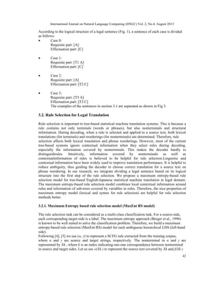 TRANSLATING LEGAL SENTENCE BY SEGMENTATION AND RULE SELECTION | PDF