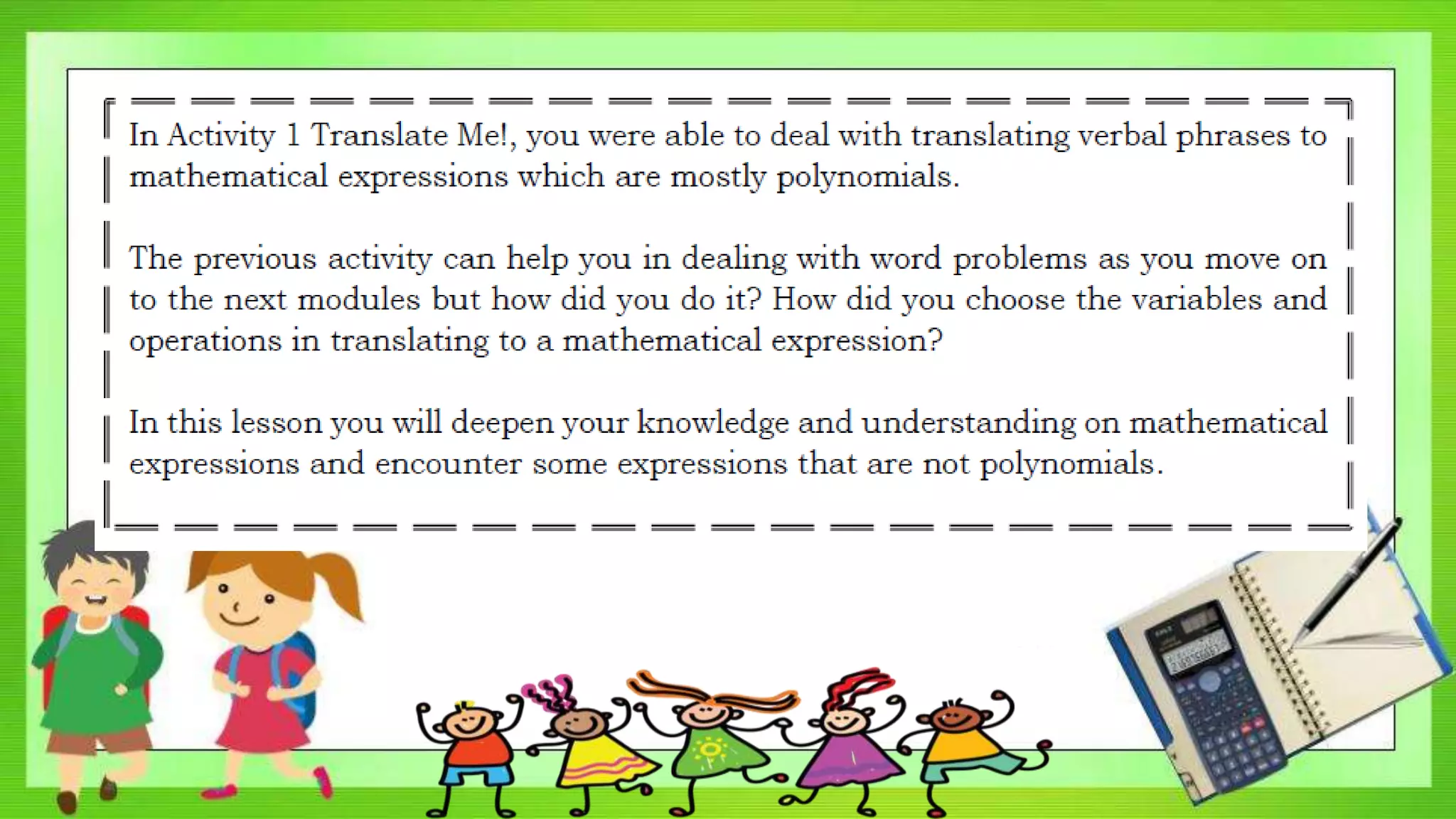Translating Mathematical Phrases to Rational Algebraic Expressions | PPTX