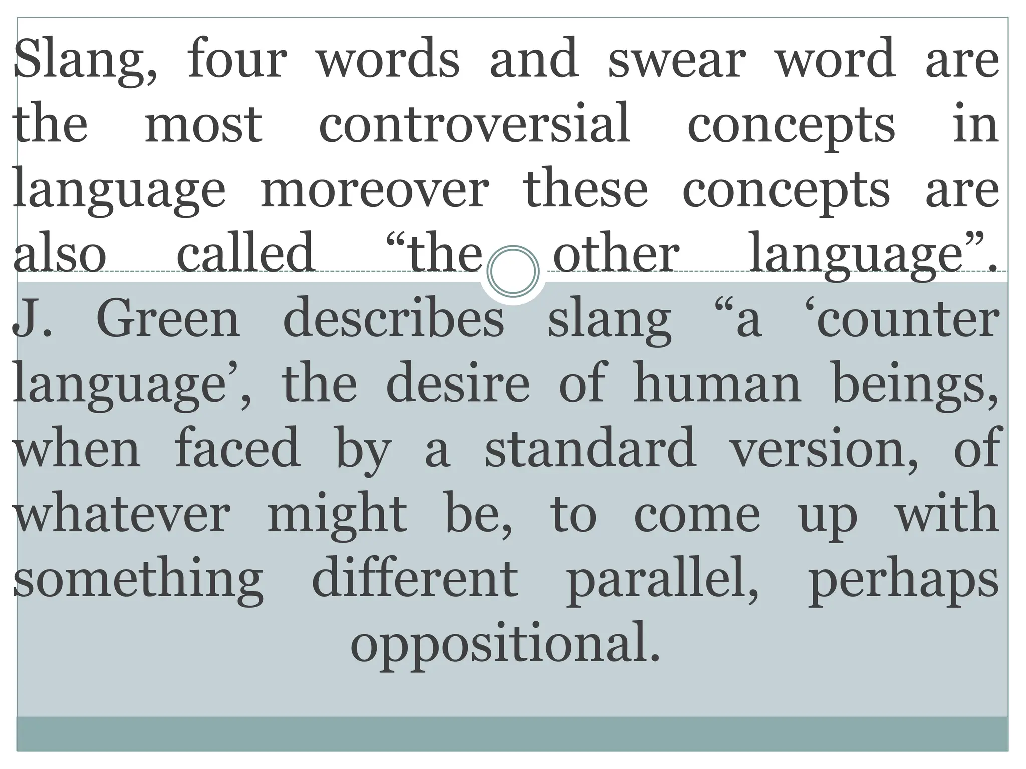Translating Slangs, Four Words and Swear Words | PDF