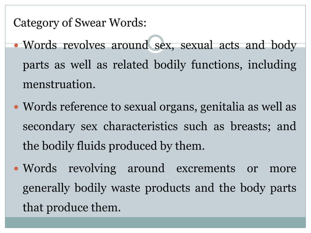 Translating Slangs, Four Words and Swear Words | PPT