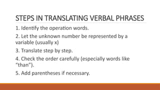 Translating Verbal Phrases to Algebraic Expressions.pptx
