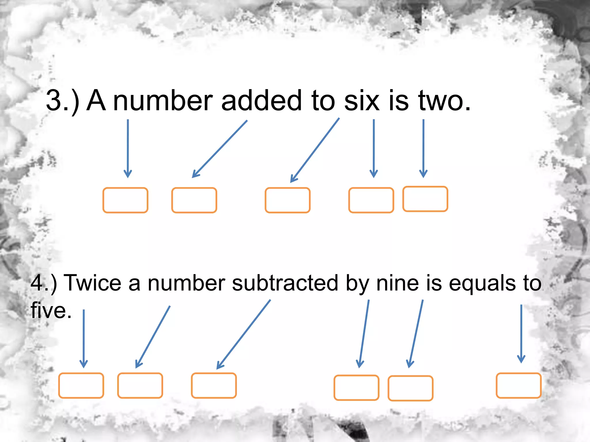 Translating verbal statements to equations | PPTX