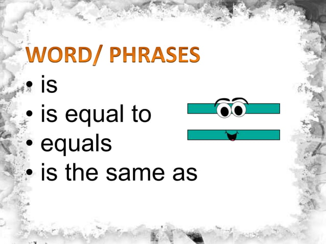 Translating verbal statements to equations | PPT