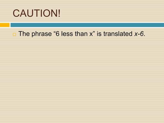 Translating words into symbols | PPTX