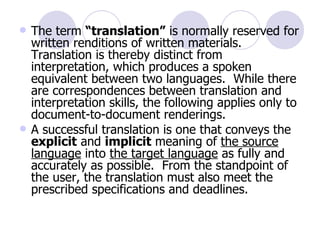 Translation | PPT