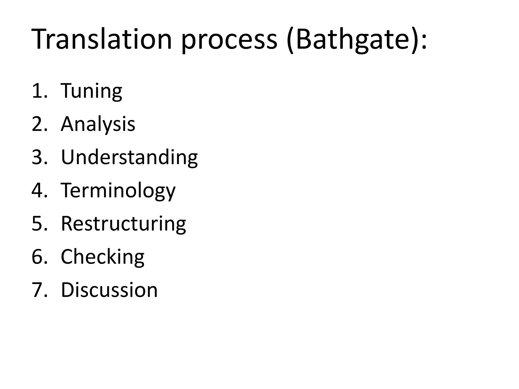 Introduction to Translation (Part I) | PPTX