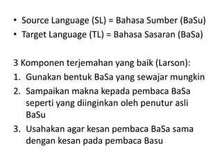 Introduction to Translation (Part I) | PPTX