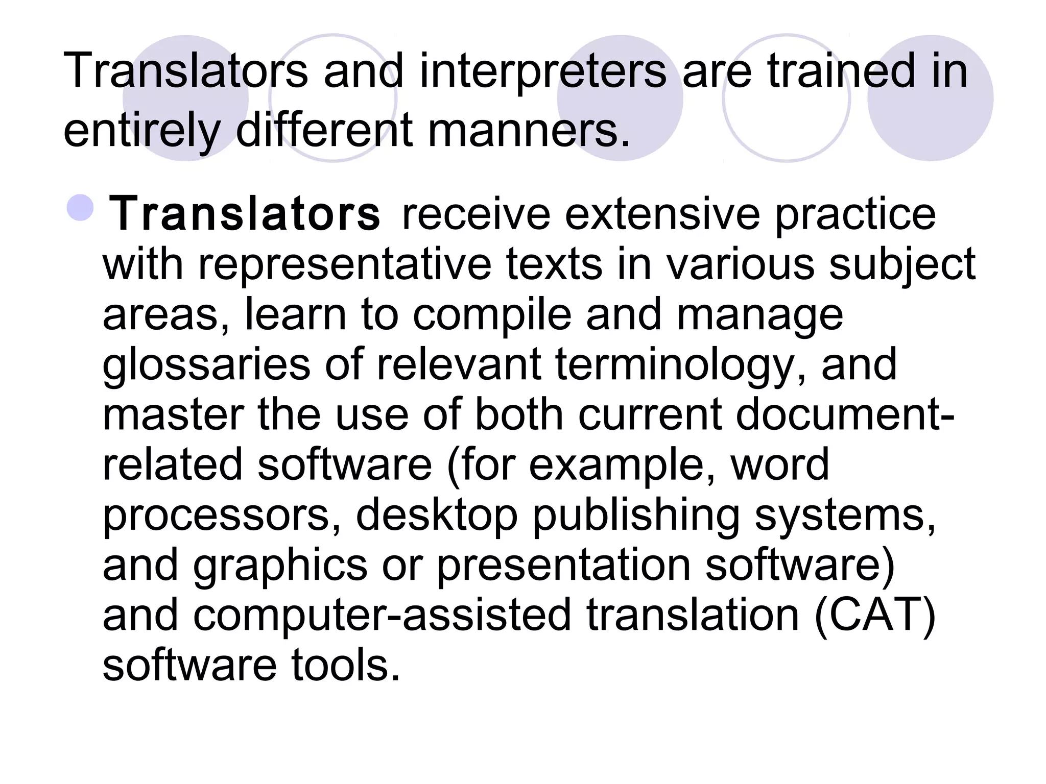 Translation | PPT | Desktop Publishing | Computer Software and Applications