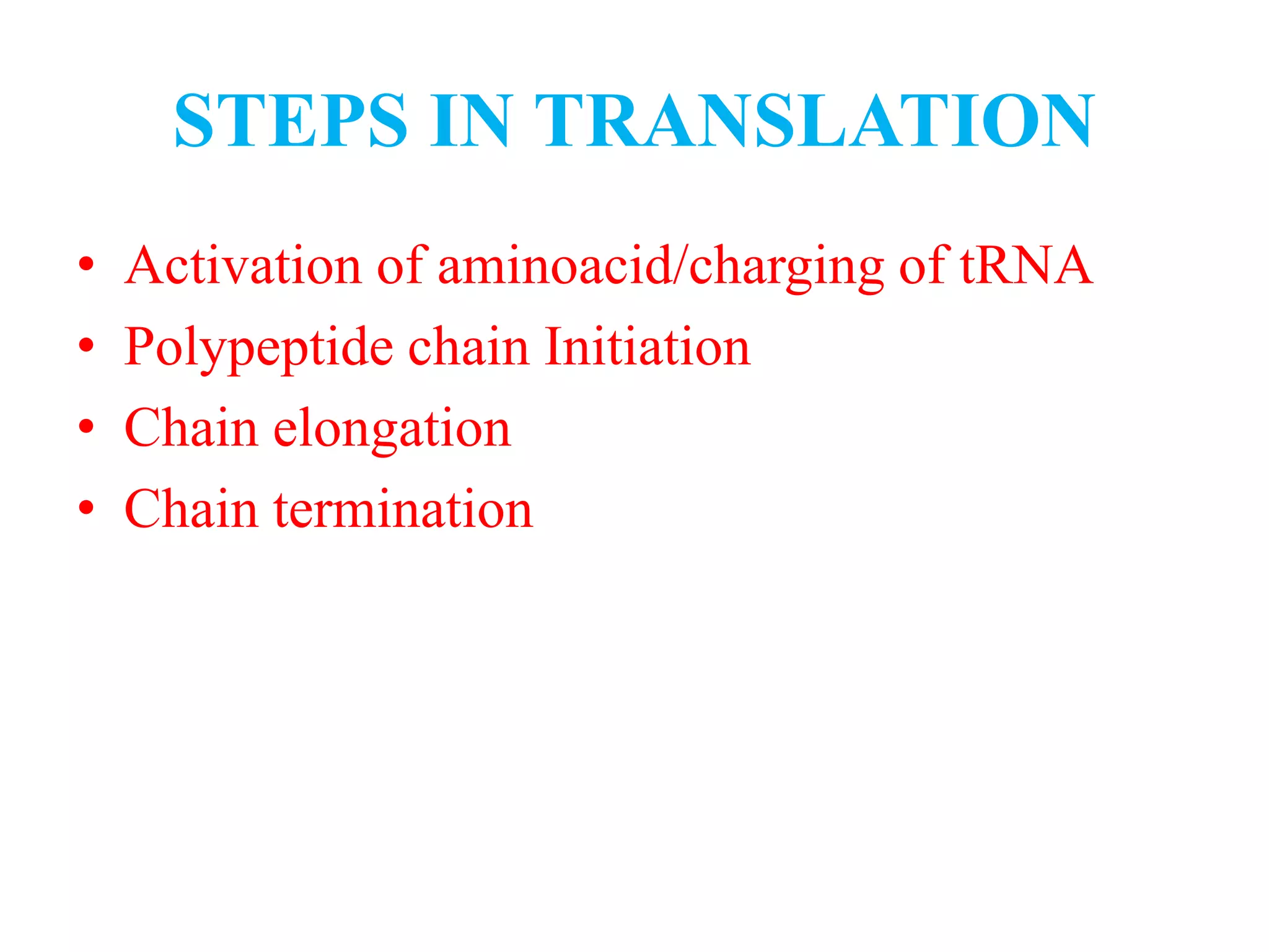Translation(molecular biology) | PPTX