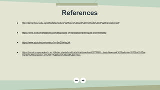 Paul newmark - Translation methods and style | PPTX