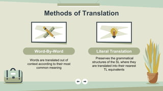 Paul newmark - Translation methods and style | PPTX