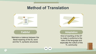 Paul newmark - Translation methods and style | PPTX