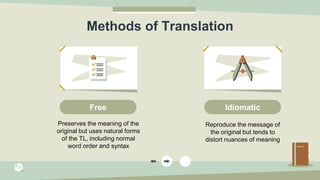 Paul newmark - Translation methods and style | PPTX