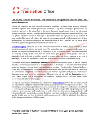 Translation agency | PDF | Business | Business and Finance