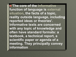 Translation, Function Of The Text | PPT
