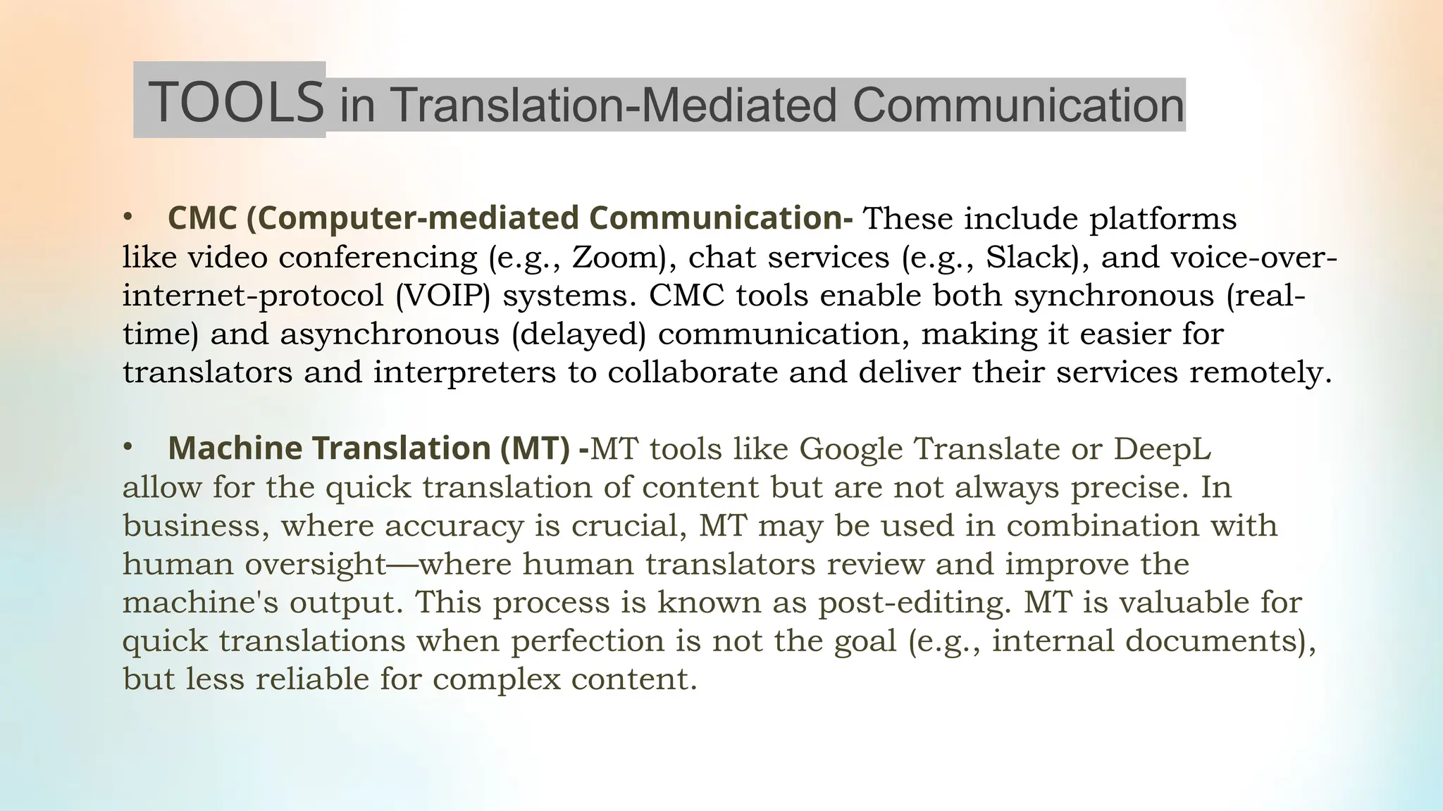 TRANSLATION-MEDIATED COMMUNICATION.pptxnotes | PPTX