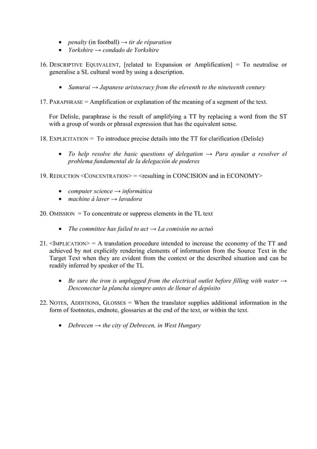 Translation procedures | PDF