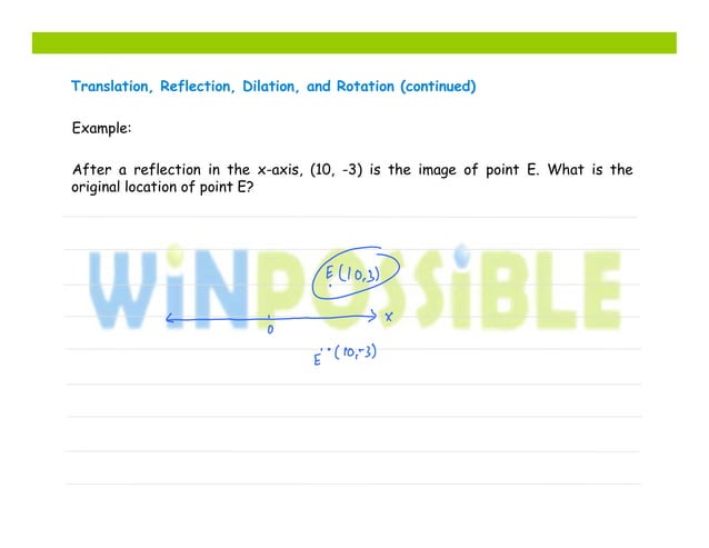 Translation, Dilation, Rotation, ReflectionTutorials Online | PPT