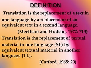 Translation 1st lecture | PPTX