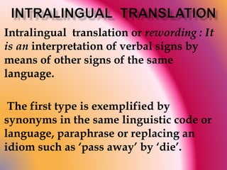 Translation 1st lecture | PPTX