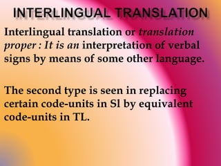 Translation 1st lecture | PPTX