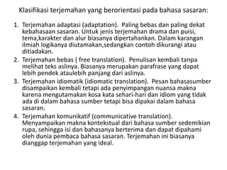 Introduction to Translation (Part II) | PPTX