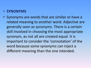 The use of componential Analysis in Translation | PPT
