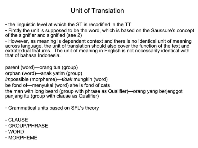 Translation 3: Unit of Translation.ppt