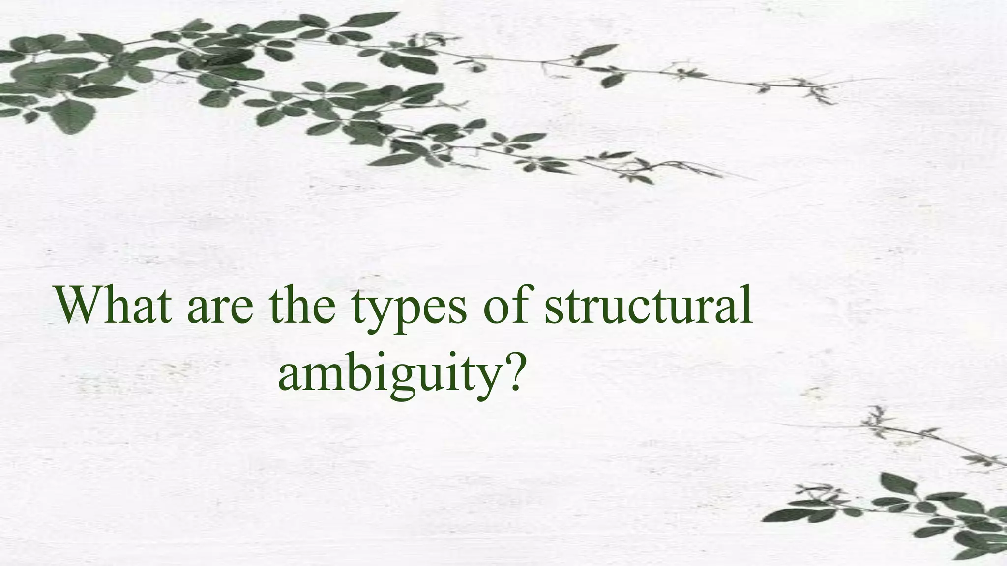 structural ambiguity | PDF