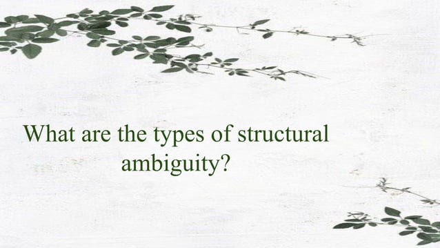 structural ambiguity | PDF