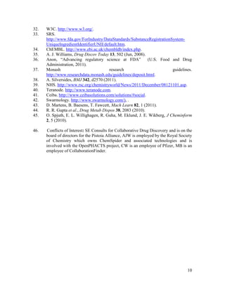 Disruptive Strategies for Removing Drug Discovery Bottlenecks | PDF